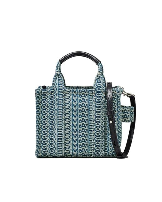 Marc Jacobs The Monogram Denim Mini Tote Bag in Blue | Lyst
