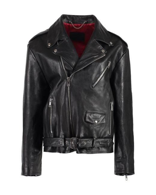 Gucci Leather Jacket in Black for Men | Lyst