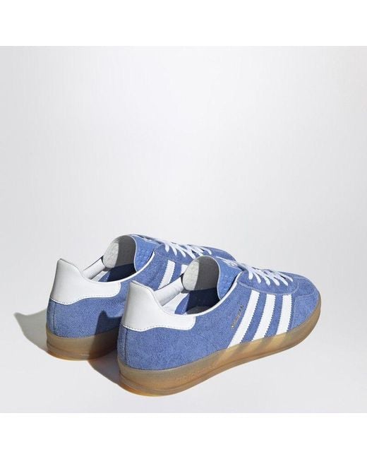 adidas Originals Gazelle Indoor Light Sneakers in Blue | Lyst UK