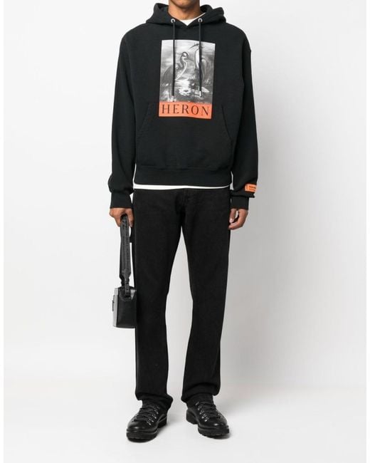 Heron Preston Nf Heron Logo Hoodie in Black for Men | Lyst UK