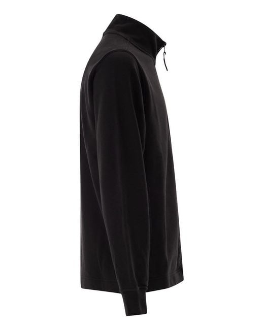 Stone Island Regular Fit Track Jacket With Seasonal Pocket in Black for ...