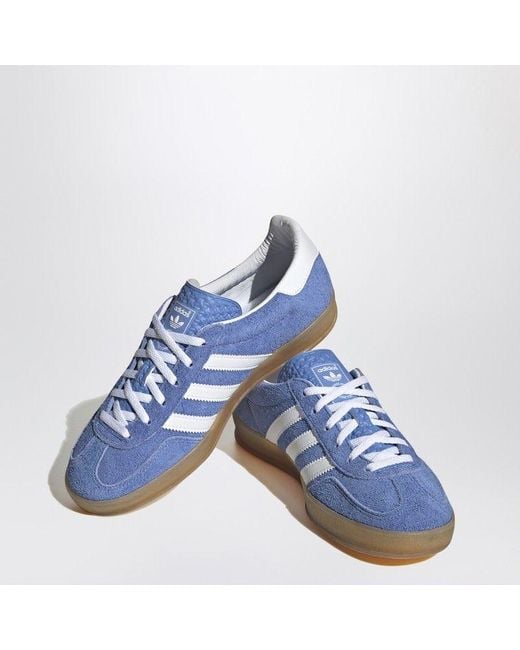 adidas Originals Gazelle Indoor Light Sneakers in Blue | Lyst UK