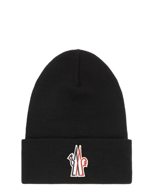 Moncler Wool Cap in Black for Men | Lyst UK