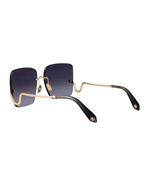 Roberto Cavalli Oro Rose Metal Sunglasses in Metallic | Lyst UK