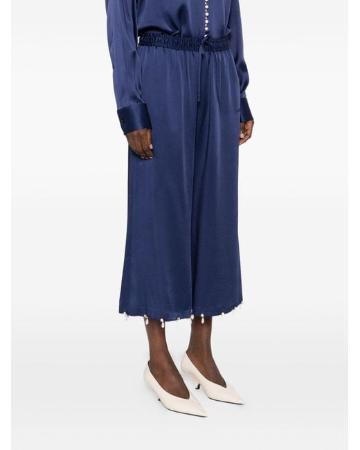 Stella McCartney Pearl Trousers in Blue | Lyst UK