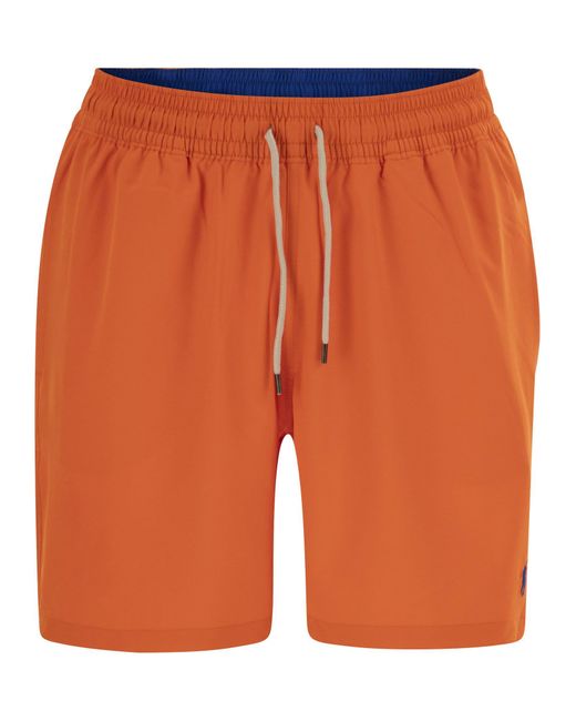 Polo Ralph Lauren Traveler Classic 14.6 Cm Beach Boxers in Orange for Men | Lyst