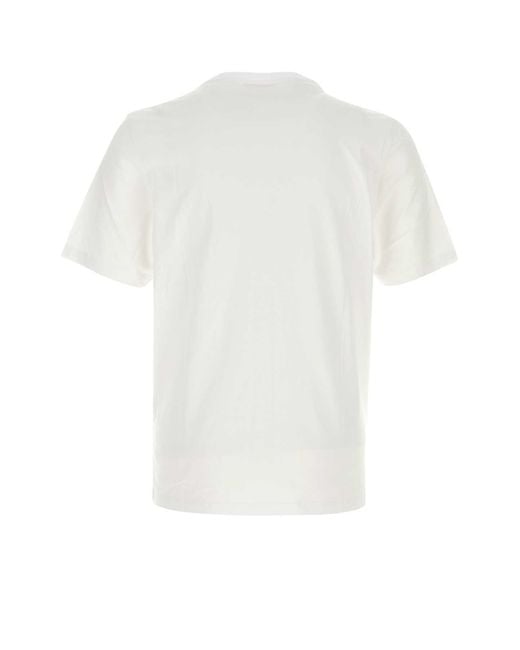 Maison Kitsuné Fox Head Regular Tee-Shirt in White for Men | Lyst