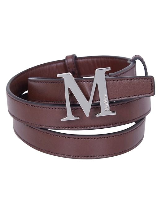 Max Mara "Mclassic20" Classic M Belt in Purple | Lyst UK