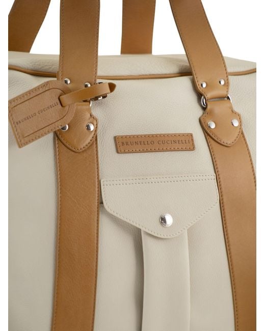 Brunello Cucinelli Street Bag in Metallic for Men | Lyst UK