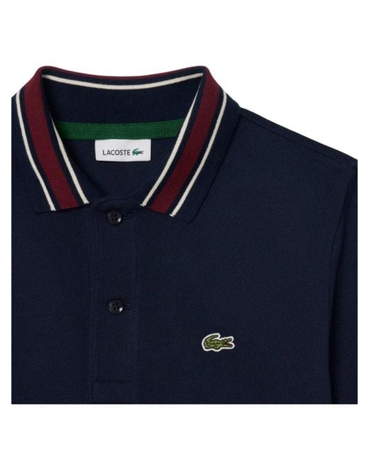 Lacoste Polo Shirt "Petit Pique" in Blue | Lyst UK