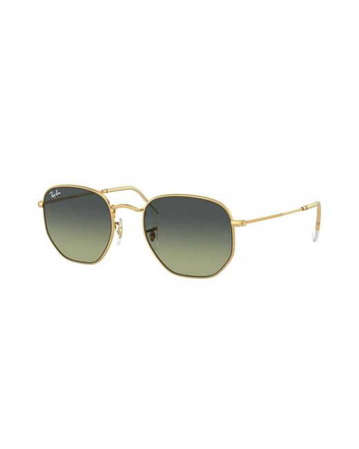 Ray-Ban Hexagonal Rb3548 001/Bh in Green | Lyst