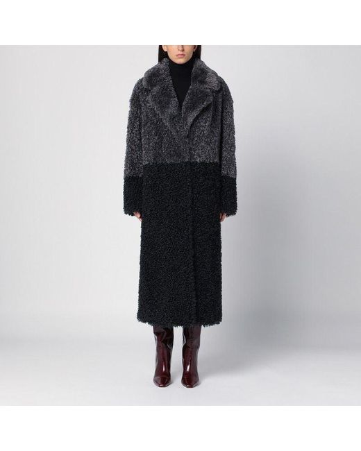 Stand Studio Julie/ Faux Fur Coat in Black for Men | Lyst