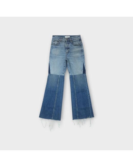 Chloé Flared Panel Denim Jeans in Blue | Lyst UK
