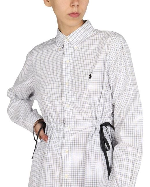 Polo Ralph Lauren Remade Ralph Lauren Dress in White | Lyst UK