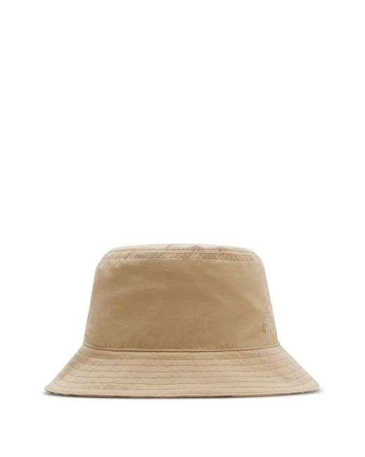Burberry Mh Gabardine Rev Bkt Hat in Natural for Men | Lyst