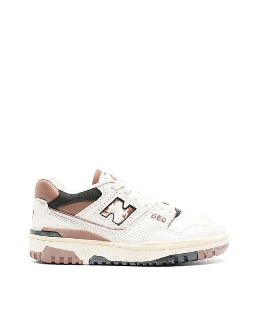 New Balance 550 Vintage Pack Pecan Sneakers in White for Men | Lyst