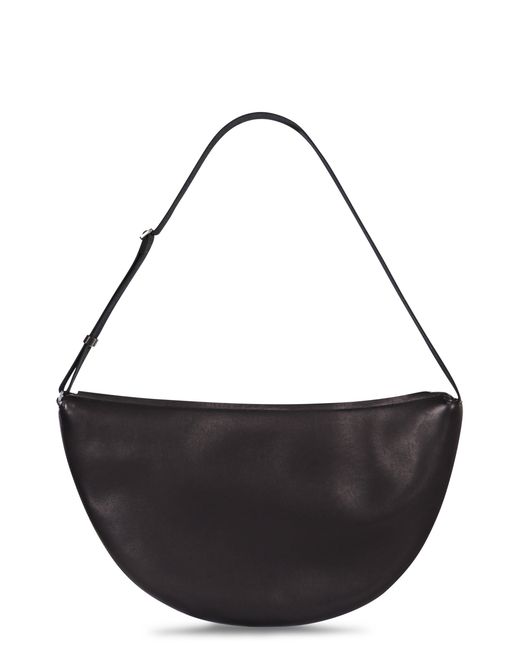 The Row Leather Shoulder Bag in Black | Lyst