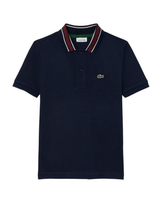 Lacoste Polo Shirt "Petit Pique" in Blue | Lyst UK