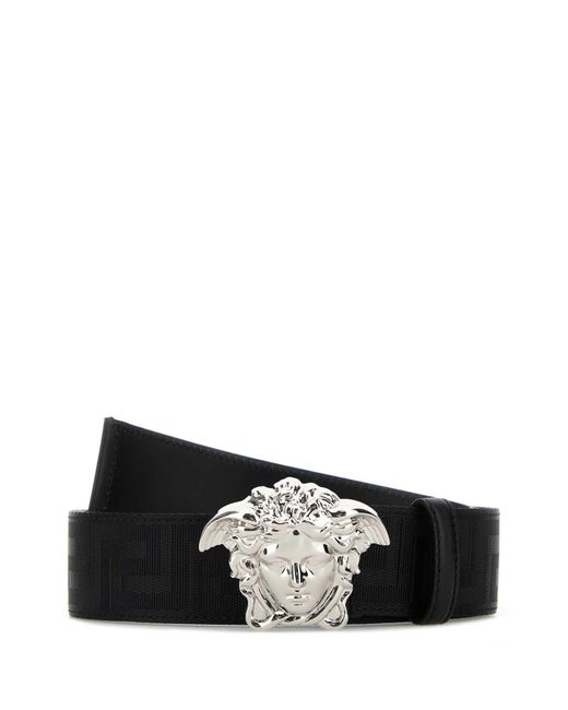 Versace Fabric Belt in Black for Men | Lyst