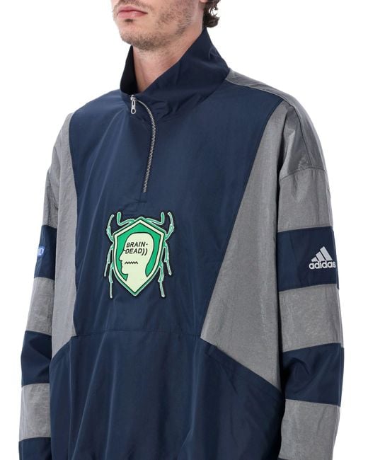 adidas Originals Adidas X Brain Dead Half-Zip Track Jacket in Blue for ...