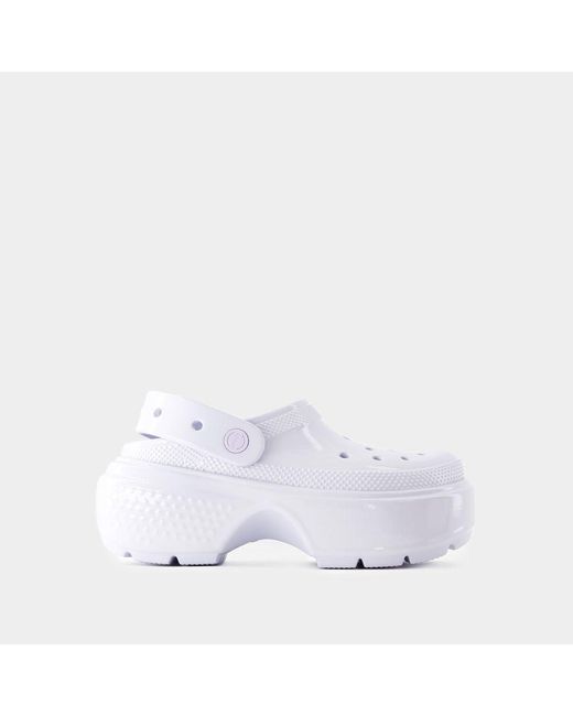 Crocs™ Stomp High Shine Sandals in White for Men | Lyst