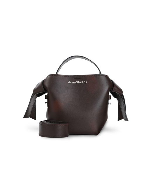 Acne Studios Musubi Mini Aged R Crossbody in Black | Lyst