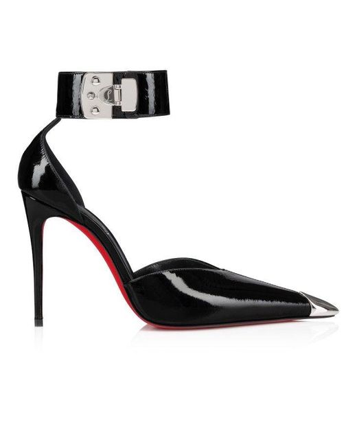 Christian Louboutin Lock Me Up 100 Pumps in Black | Lyst