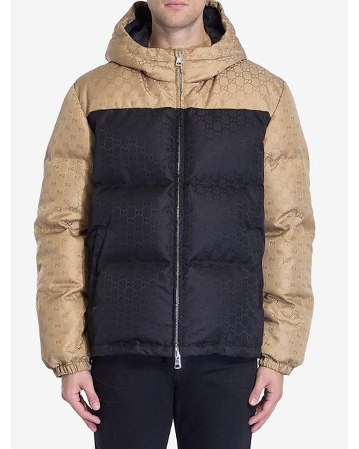 Gucci Regular Fit Nylon Puffer Jacket in Blue for Men | Lyst