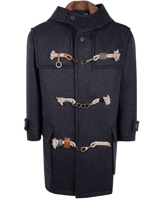Kolor "Coat 04" Montgomery Coat in Blue for Men | Lyst UK
