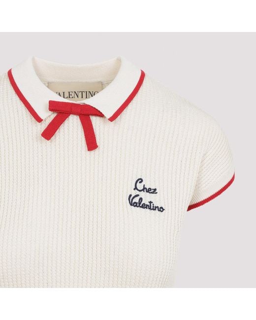 Valentino Garavani Chez Top in White | Lyst UK