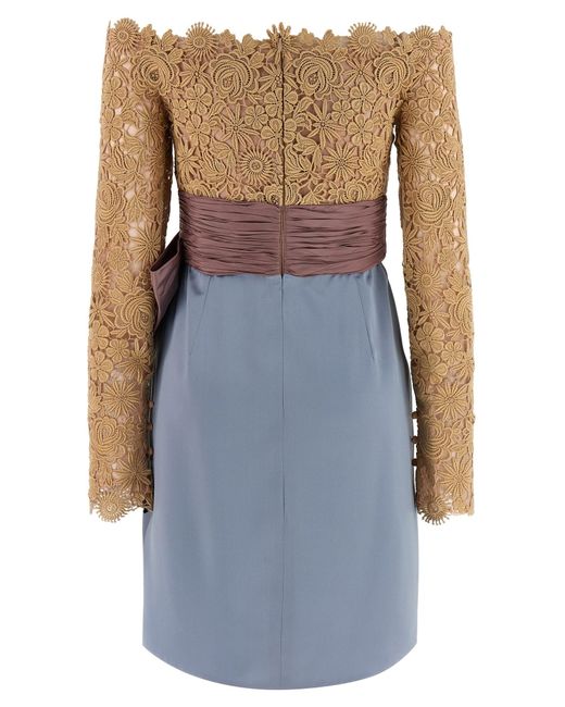 Valentino Fleur A Jours Flower Mix Dresses Multicolor in Blue | Lyst UK