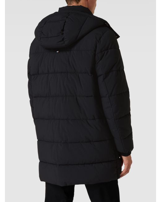 BOSS by HUGO BOSS Gewatteerde Lange Jas Met Afneembare Capuchon, Model ... BOSS by HUGO BOSS Gewatteerde Lange Jas Met Afneembare Capuchon, Model ...