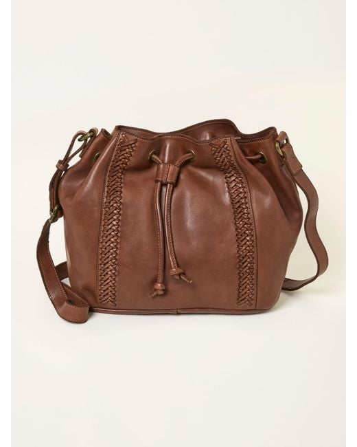 FatFace Fatface Awna Woven Bucket Bag in Brown | Lyst UK
