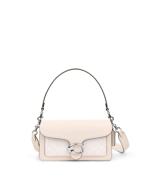 COACH Tabby Shoulder Bag 26 Coated Canvas Signature in Natural | Lyst UK