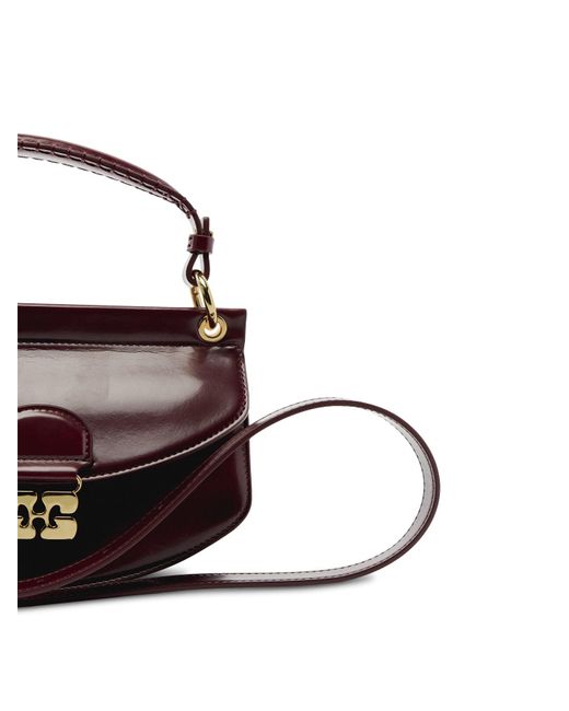 Ganni Apo-G Bag Mini Top Handle Box in White | Lyst UK