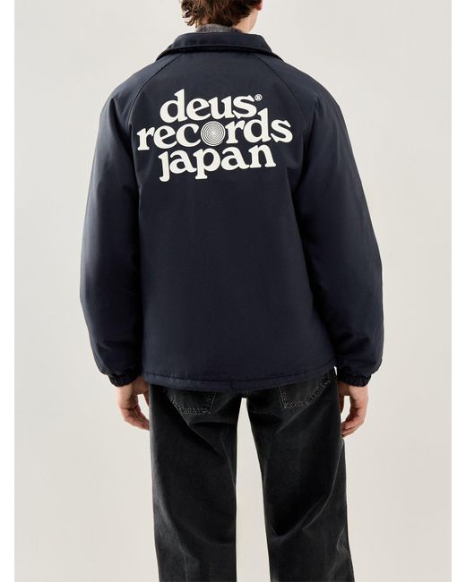 DEUS Strata Coach Jacket in Blue for Men | Lyst UK