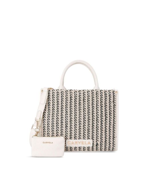 Carvela Kurt Geiger Women's Sorrento Midi Tote in White | Lyst UK