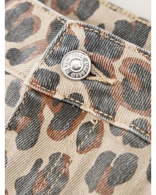 Never Fully Dressed Barrel Jeans Print in Natural | Lyst UK