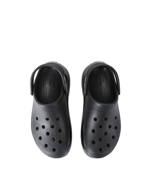 Crocs™ Mega Crush Platform Perforated-rubber Clogs in Black | Lyst UK