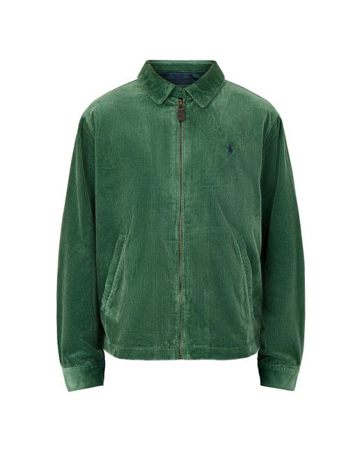 Polo Ralph Lauren Windbreaker Cord Jacket in Green for Men | Lyst UK