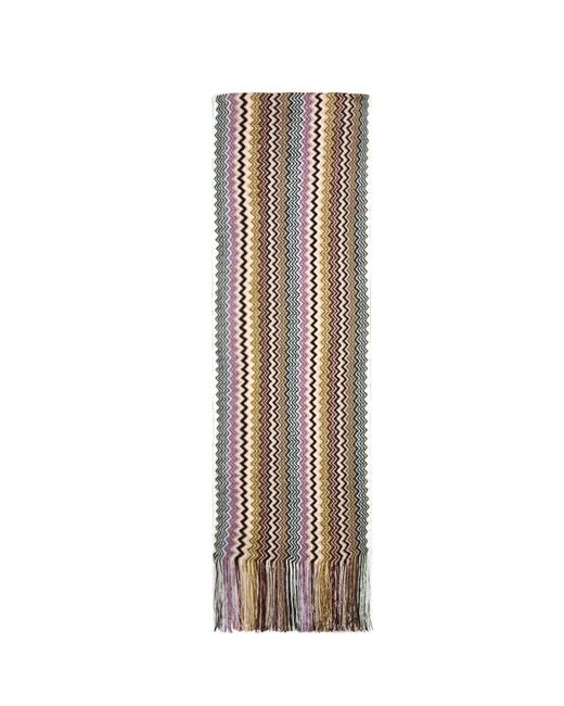 Missoni Women's Zig Zag Scarf in Natural | Lyst UK Missoni Women's Zig Zag Scarf in Natural | Lyst UK