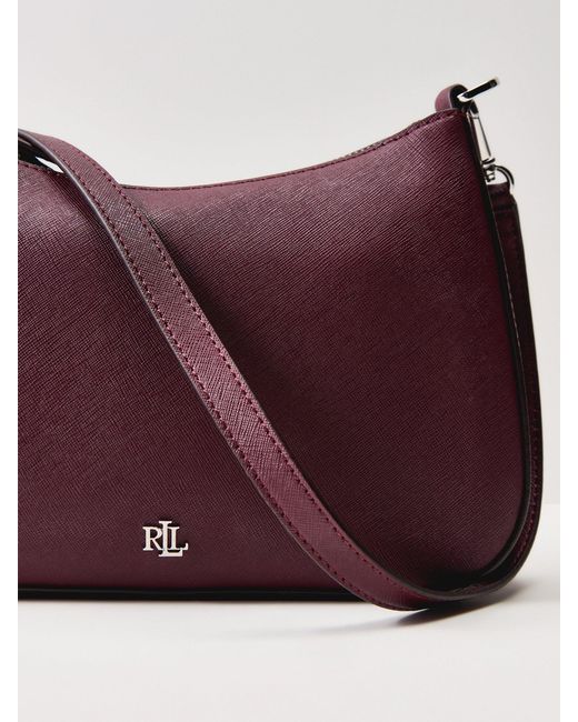 Ralph Lauren Danni Medium Shoulder Bag in Purple | Lyst UK