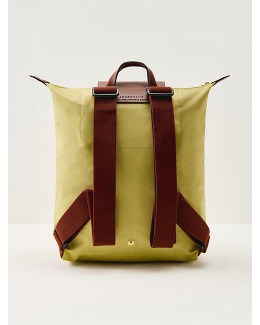 Longchamp Le Pliage Original Medium Backpack Pistachio in Yellow | Lyst UK
