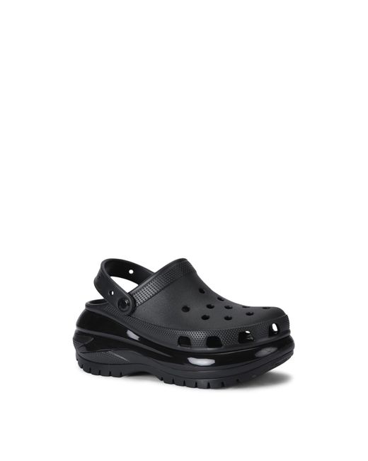 Crocs™ Mega Crush Platform Perforated-rubber Clogs in Black | Lyst UK