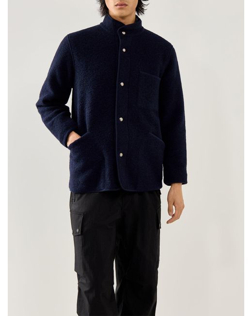Hartford Jock Knitted Jacket in Blue for Men | Lyst UK