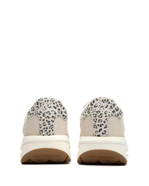 New Balance 370 Trainers Leopard Print in White | Lyst UK