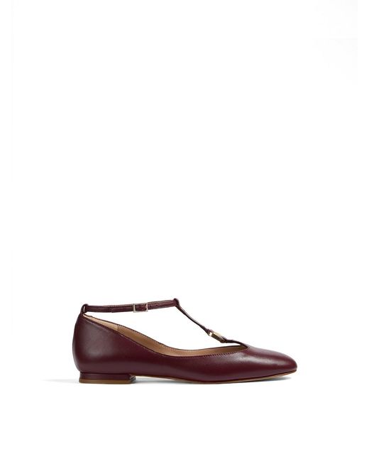LK Bennett Minna Maryjane Flats in Brown | Lyst UK