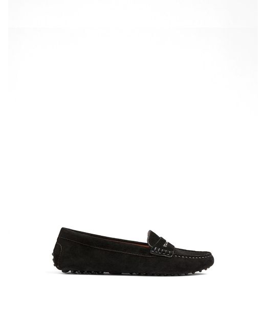 LK Bennett Crystal Moccasin Flats in White | Lyst UK