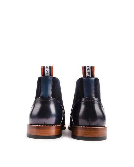 Simon Carter Byrd Ii Chukka Boots in Blue for Men | Lyst UK