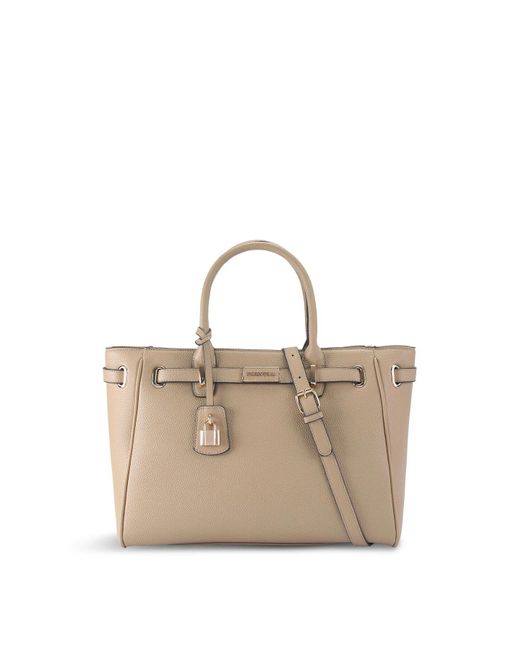 Carvela Kurt Geiger Belted Tote in Natural | Lyst UK